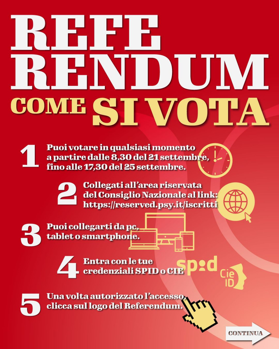 CODICE DEONTOLOGICO. REFERENDUM 2023 COME SI VOTA dal 21 al 25 ...